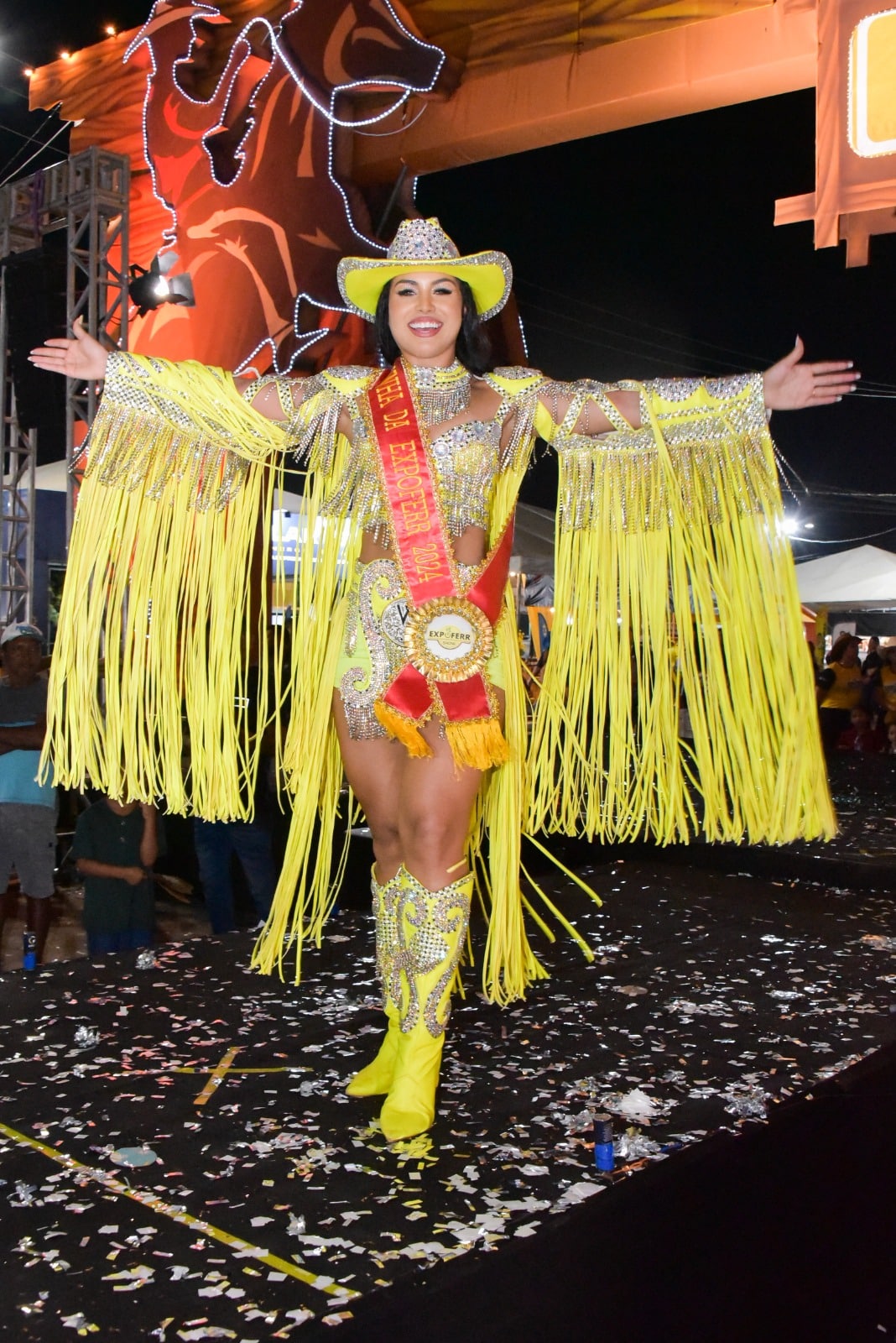 Rainha da Expoferr Show 2024 é eleita no primeiro dia do evento - EXPOFERR